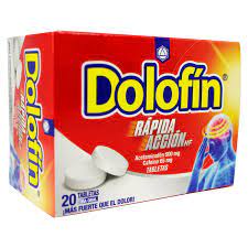 DOLOFIN (acetaminofen 500mg/ cafeina 65mg) *tabletas - FARMACIA NUEVO ...