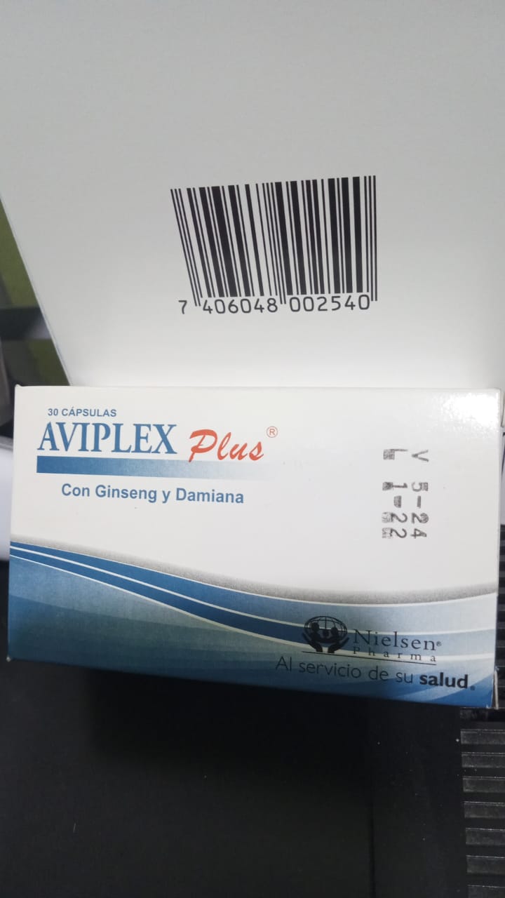 AVIPLEX PLUS (con ginseng y damiana) *30 capsulas - FARMACIA NUEVO MILENIO - Gozeri Market