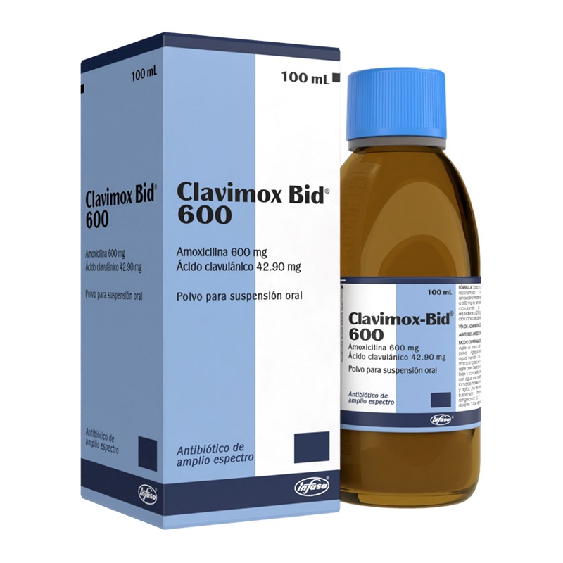 CLAVIMOX BID 600 SUSPENSION (AMOXICILINA 600MG/ACIDO CLAVULANICO 42 ...
